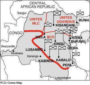Country Map - DRC (DRC Frontlines) | The New Humanitarian