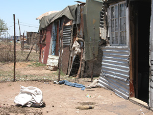 [South Africa] Shacks in the Intabazwe township in Harrismith, Free ...