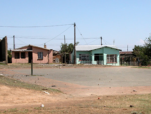 [South Africa] Vandalised tennis court in the Ezenzeleni township in ...