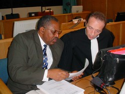 [Rwanda] Genocide accused Jean Mpambara (Left), the former mayor of ...