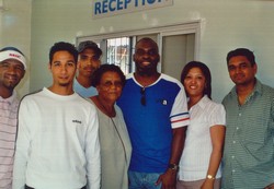 [South Africa] Some of the staff and volunteers running the Blue Roofs ...
