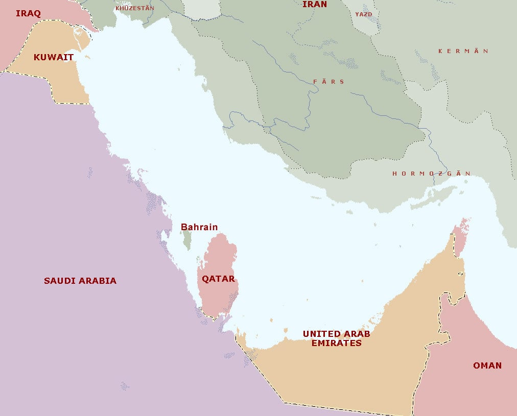 Map of the Gulf. | The New Humanitarian