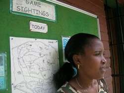 [South Africa] Masala Ramovha, who manages the Nature Reserve. [Date ...