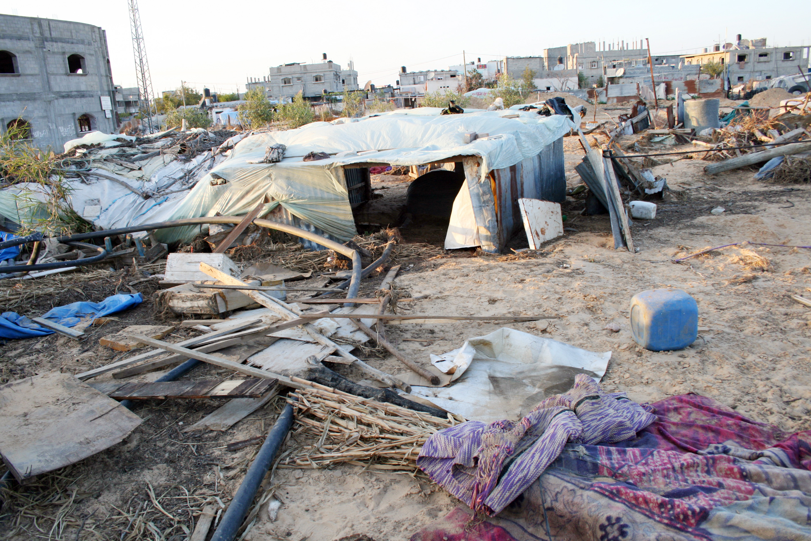 A flood of sewage devastated the Bedouin village of Umm Nasser ...