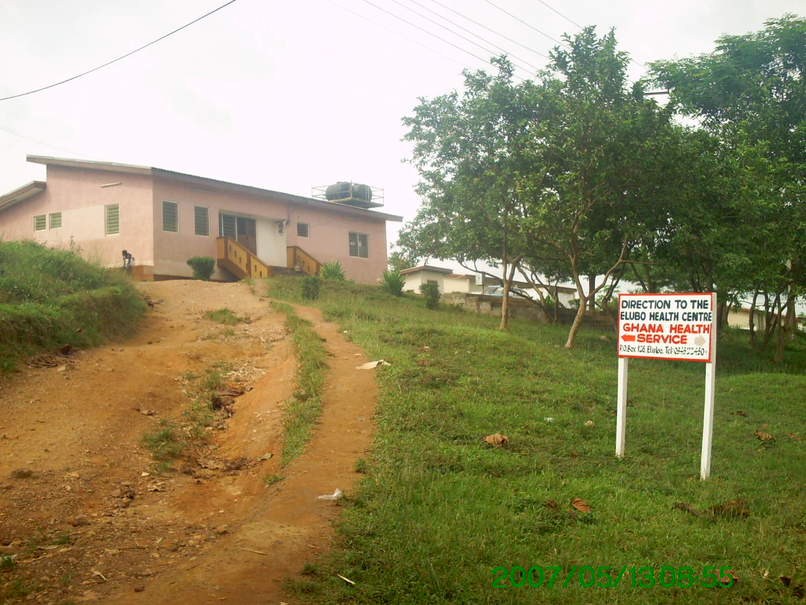 A newly built health centre at Elubo, the Ghanian village bordering ...