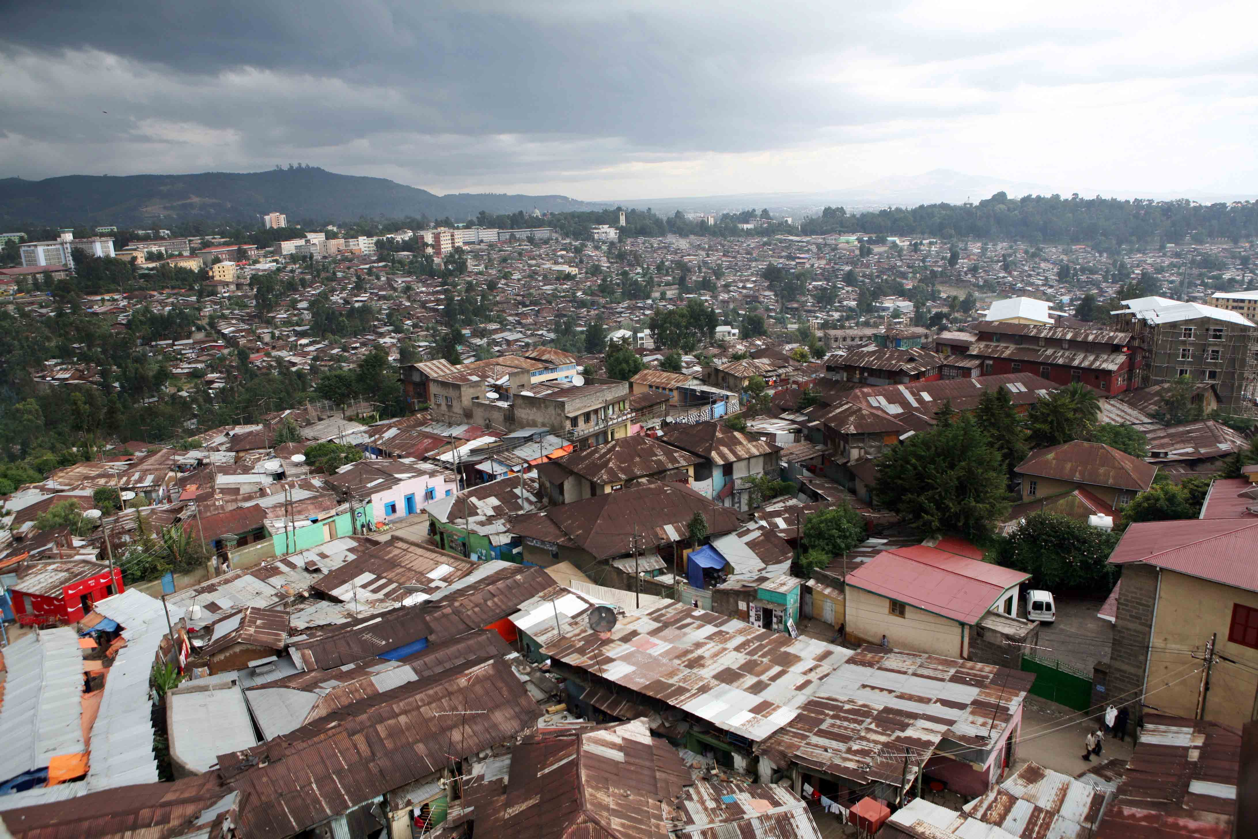 A view of Addis Ababa, Ethiopia, May 2007. Capital of the only nation ...