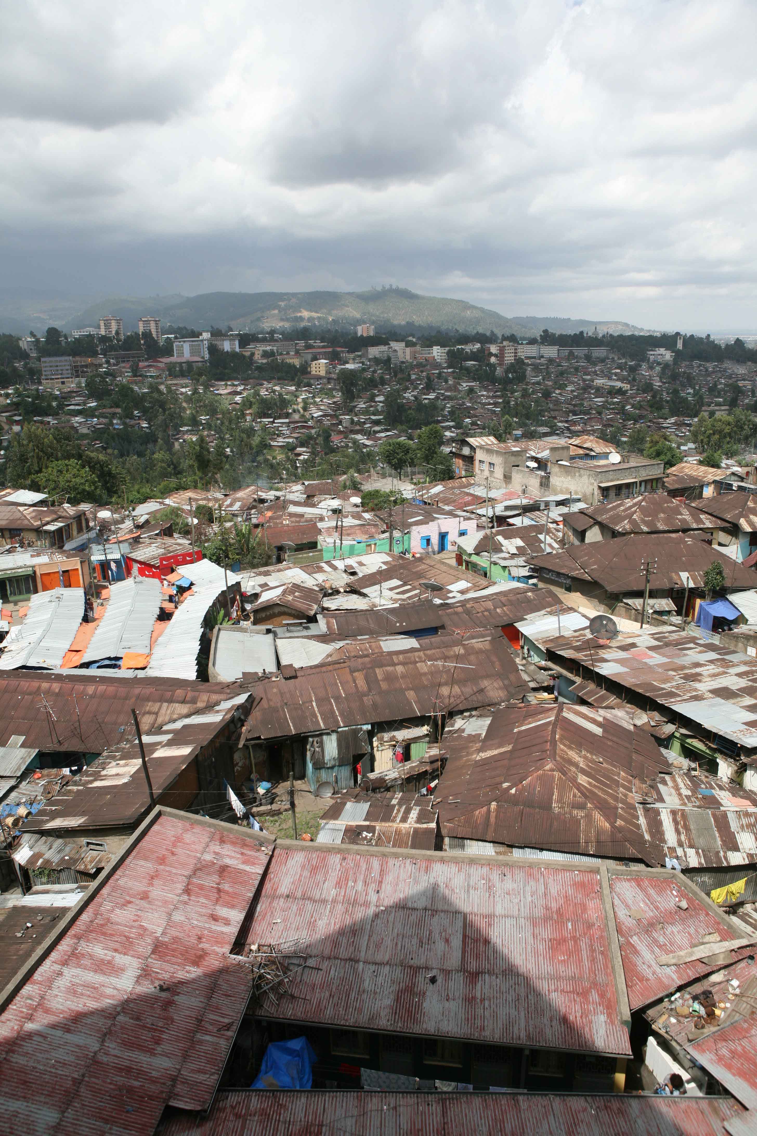 A view of Addis Ababa, Ethiopia, May 2007. Capital of the only nation ...