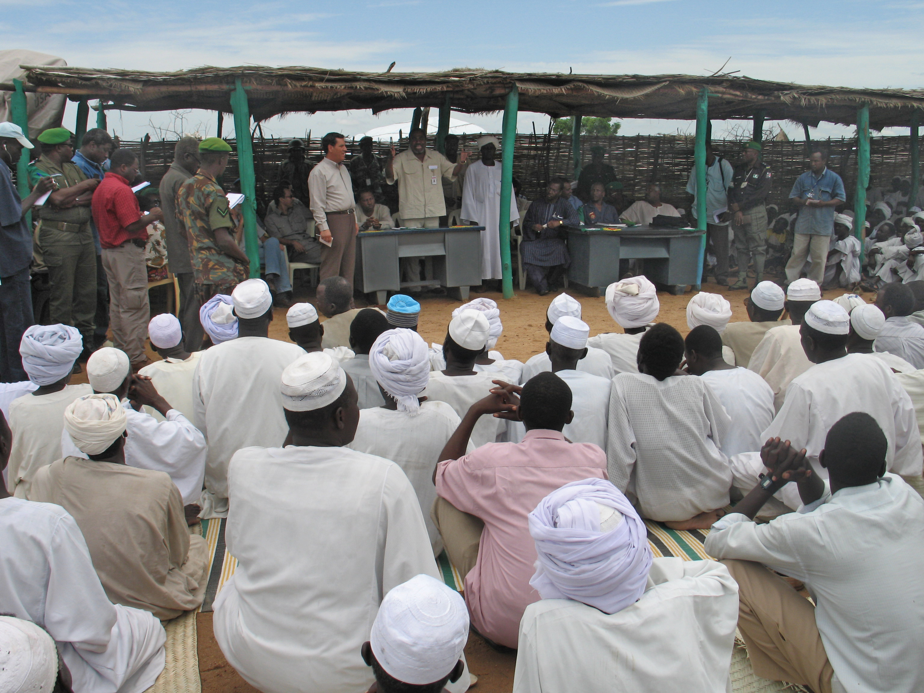 Addressing during his visit to Dafur the, New head of UNMIS, Rodolphe ...