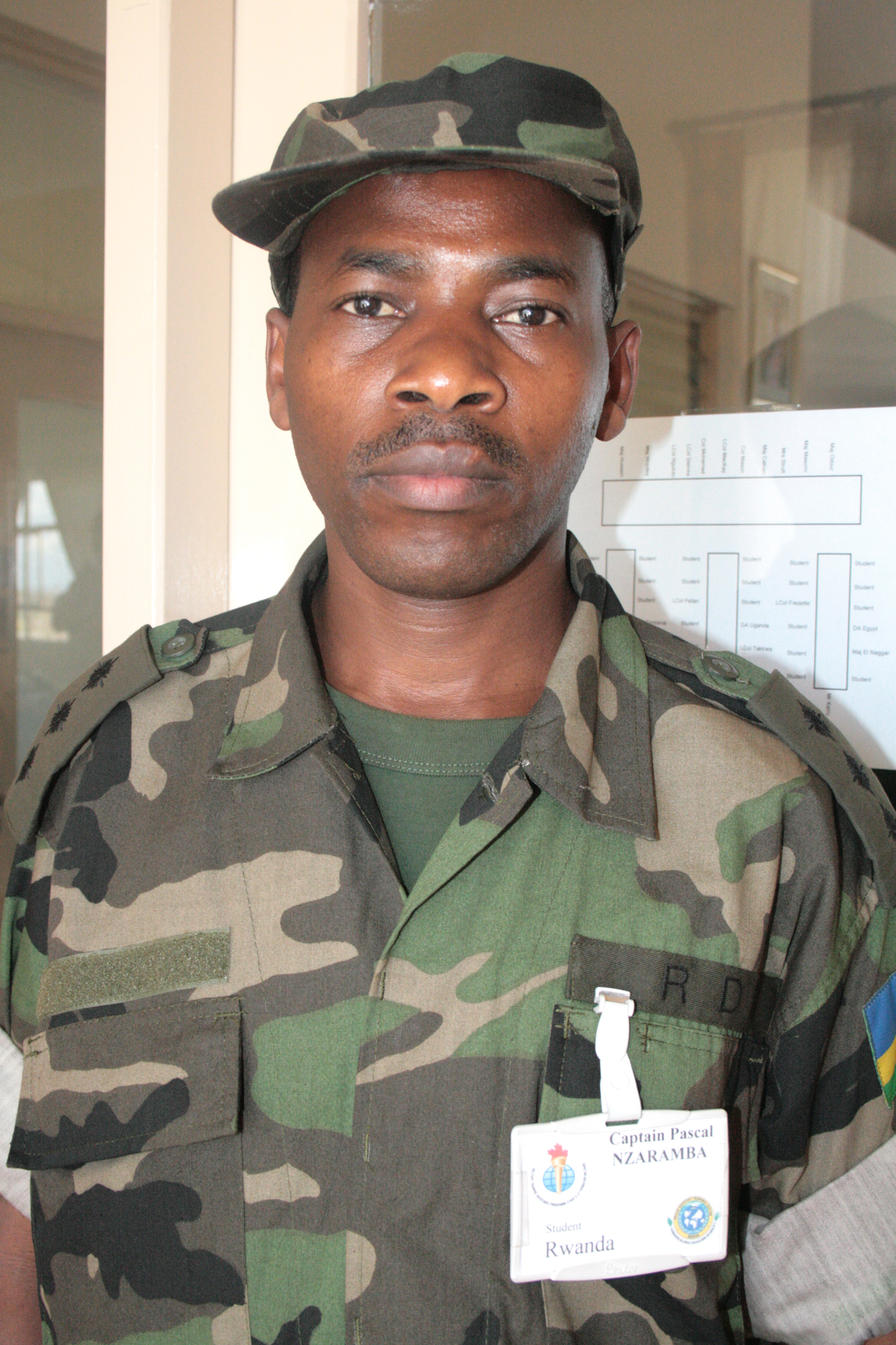 Pascal Nzaramba of the Rwandan army was one of 29 military officers ...