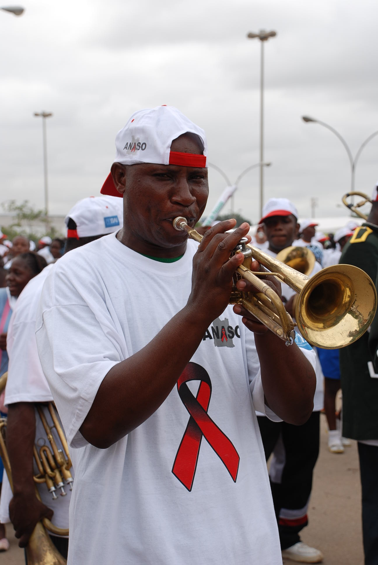 Trumpets were also used to raise awareness about HIV/Aids in the Wotld ...
