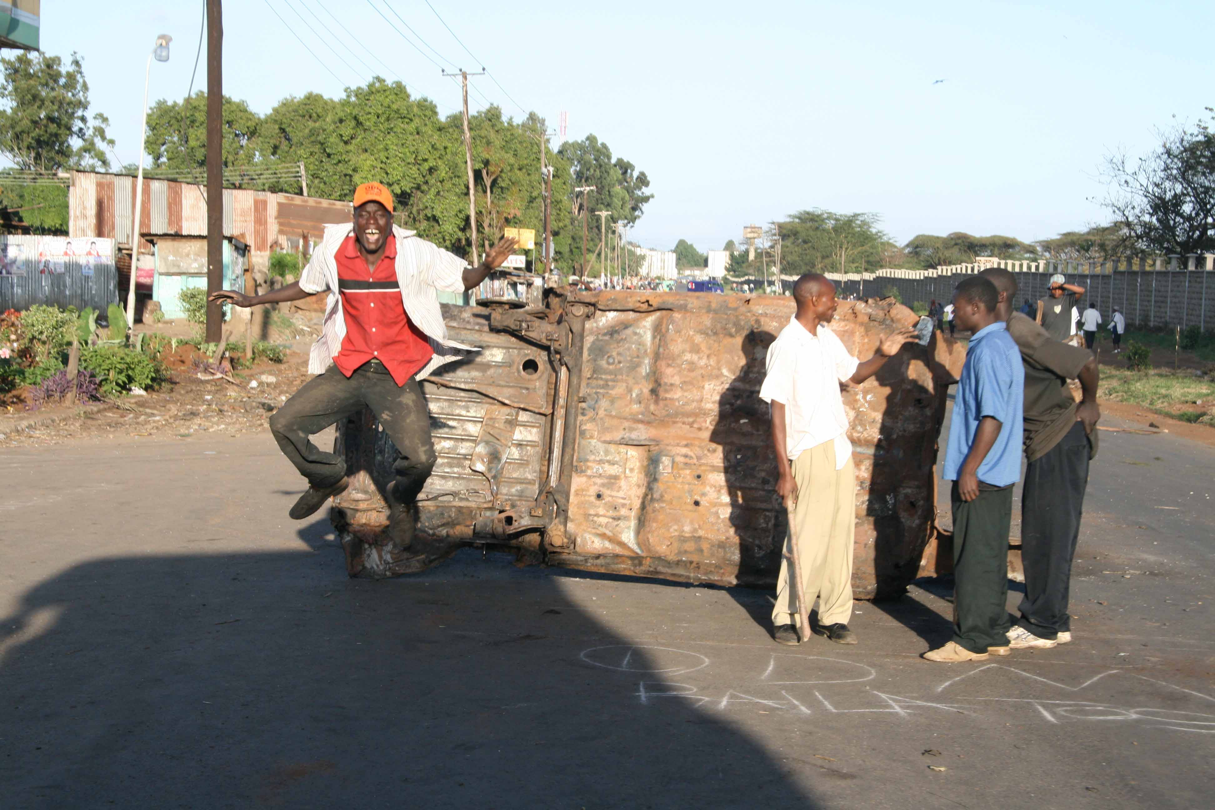 Opposition supporters in Kenya demonstrate against the current ...