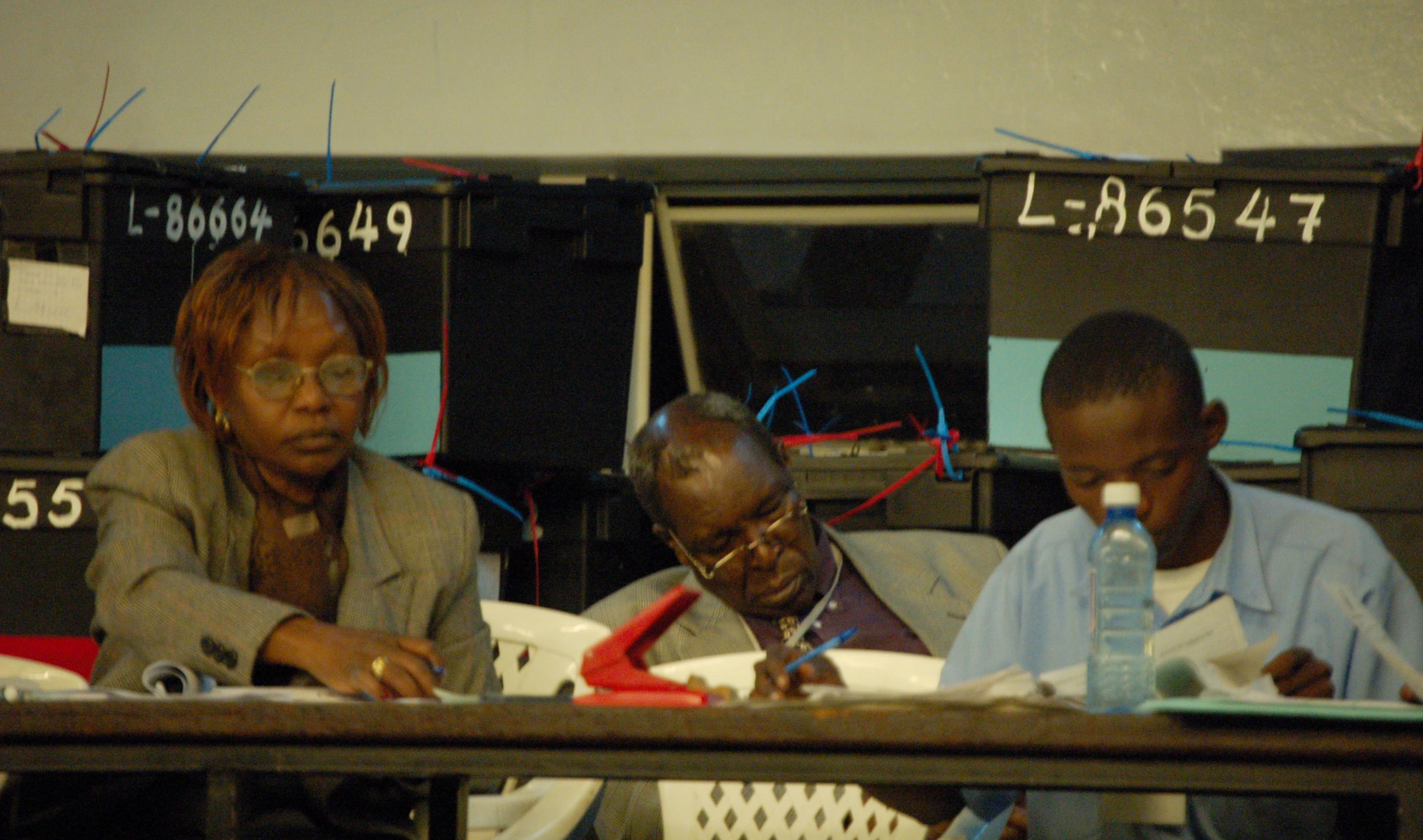 The presiding officer of Starehe constituency takes a nap during ...