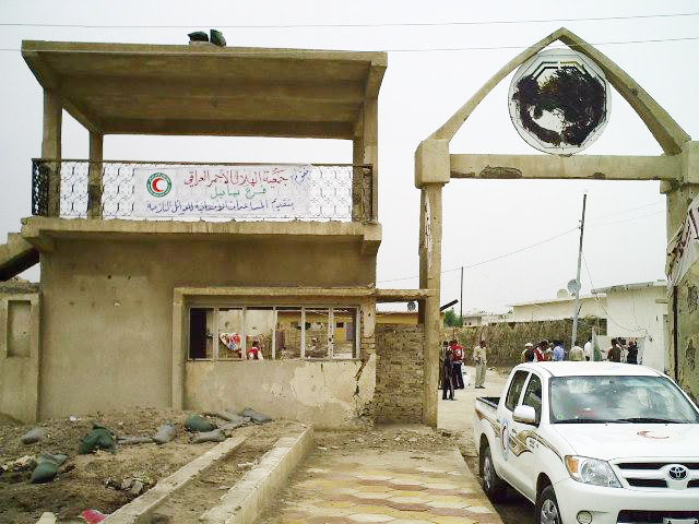 About 300 internally displaced persons living in this former military ...