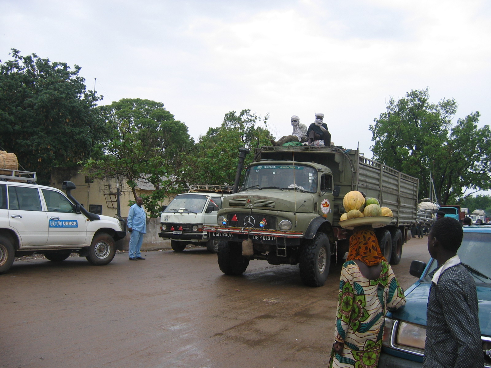 UNHCR vehicle in Bongo, western Chad. The country is among the most ...