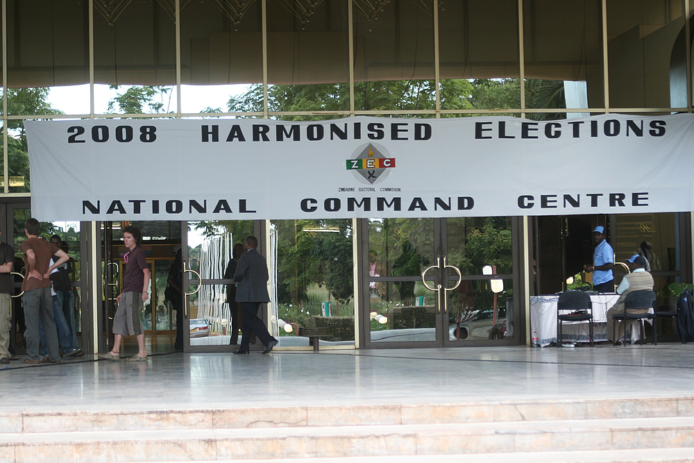 Zimbabwe's national election command centre. | The New Humanitarian