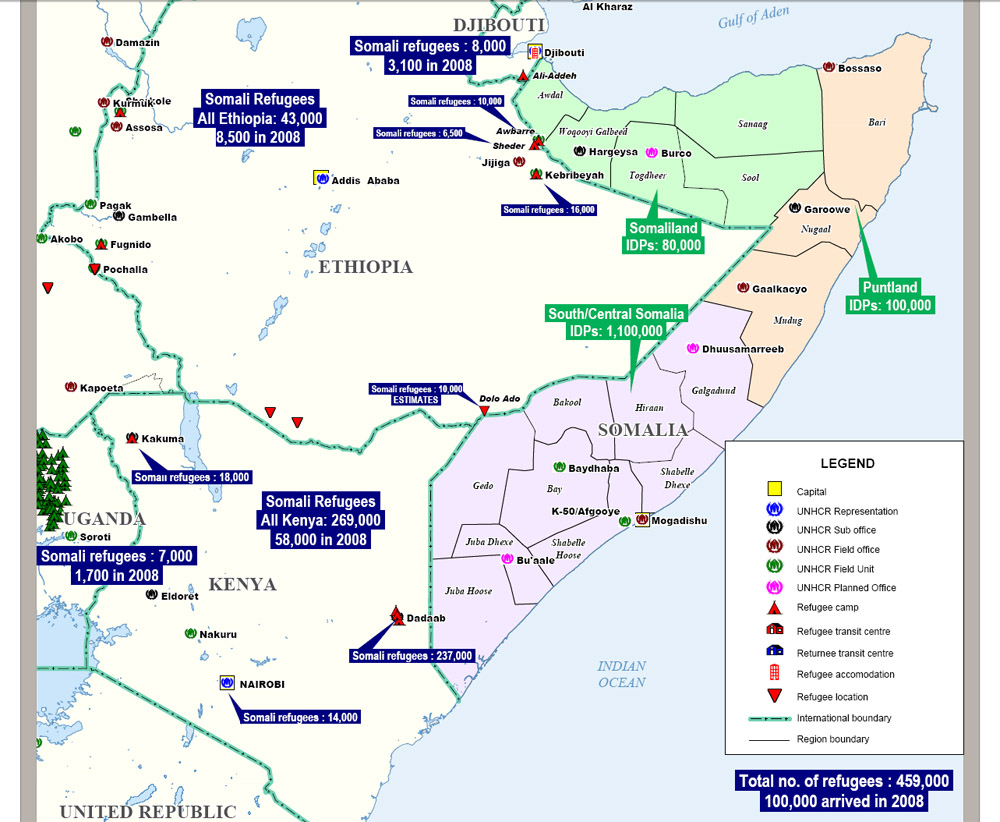 Map indicating population figures | The New Humanitarian