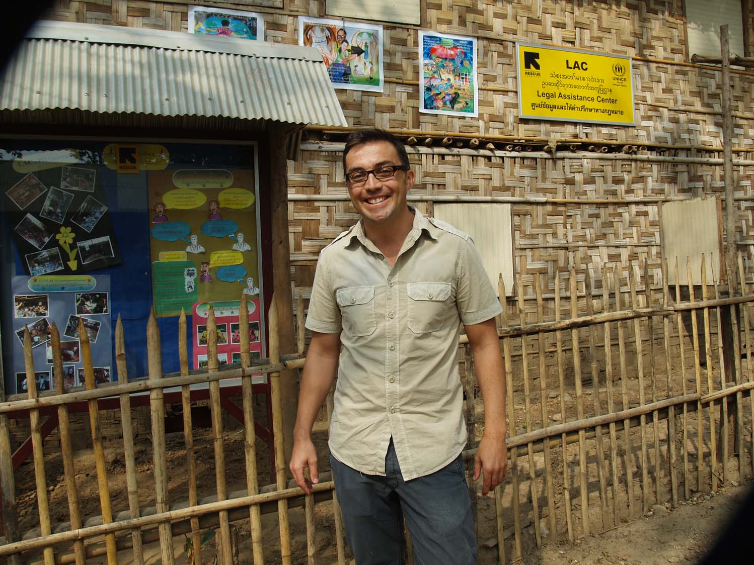 Shane Scanlon, a Legal Assistance Center coordinator at Mae La refugee ...