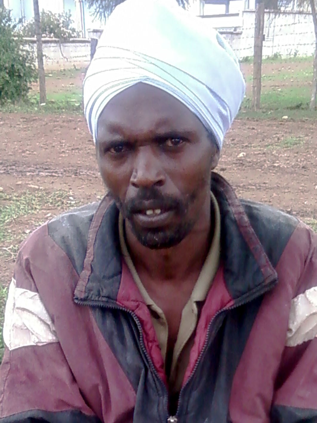 Samuel Mwangi, a father of seven was displaced from the Kiambogo area ...