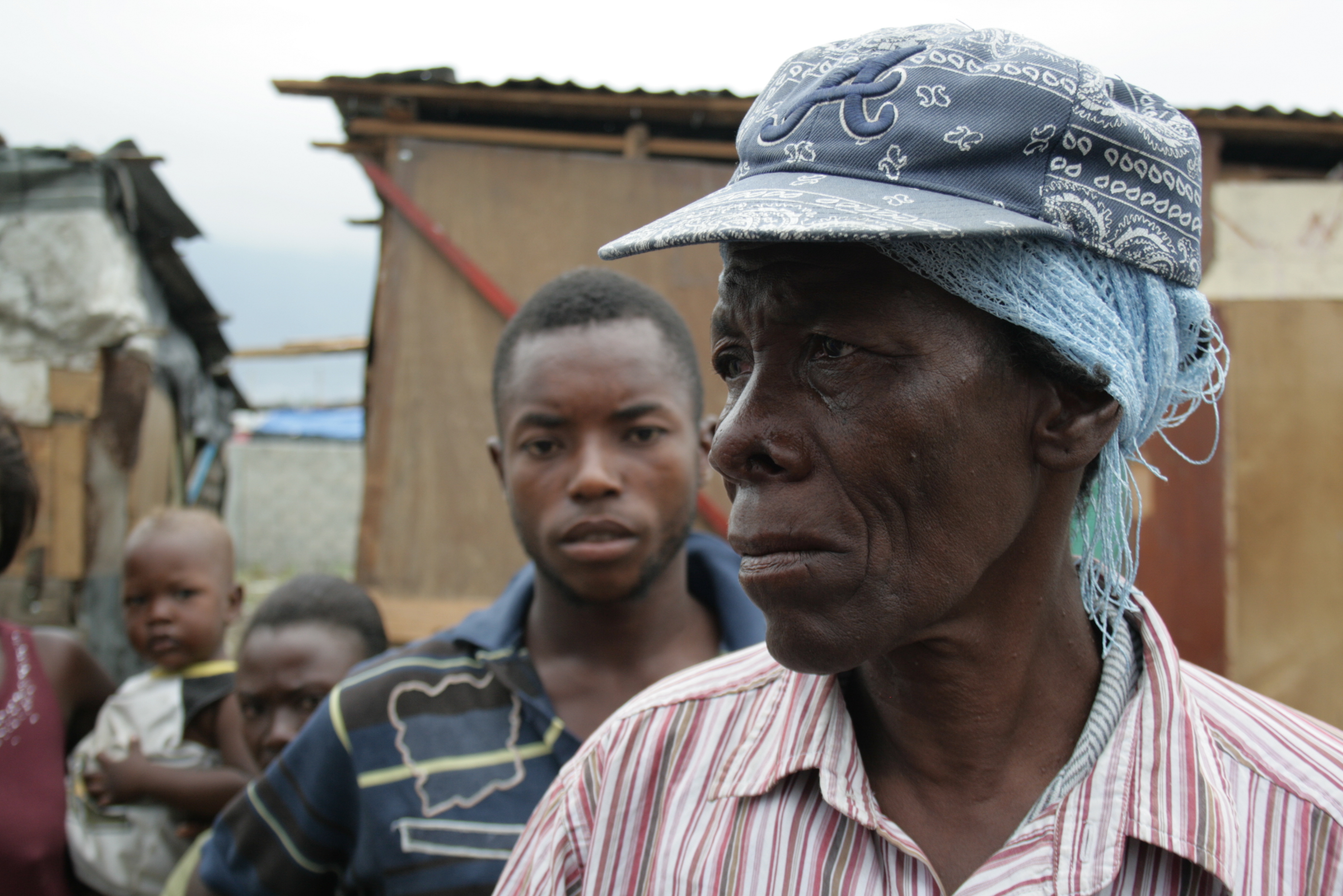 A Woman At Jean Marie Vincent Camp For Displaced Families In Port Au