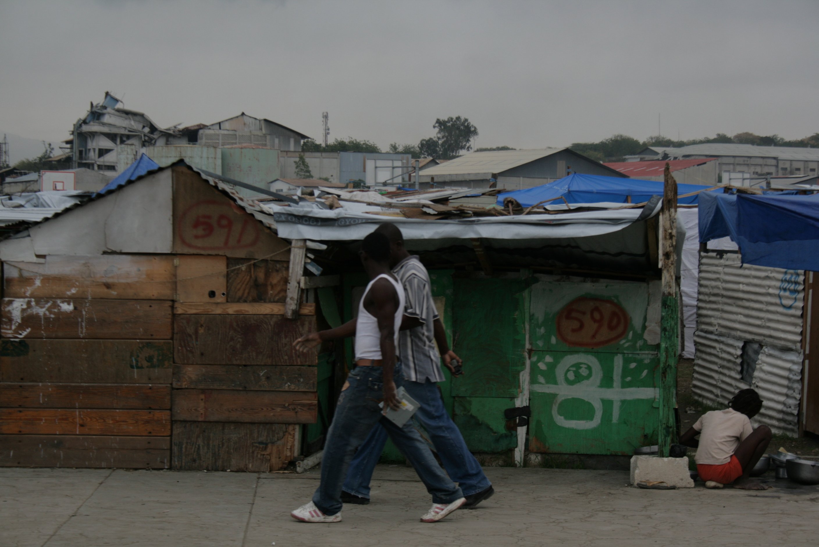 Shelters At Jean Marie Vincent Camp For Displaced Families In Port Au
