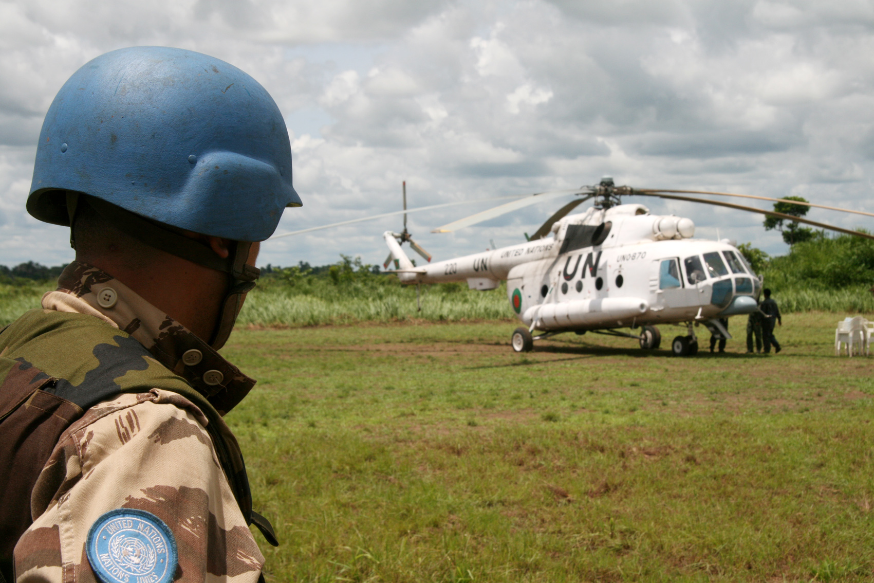 Soldiers of the UN peacekeeping mission in the Democratic Republic of ...