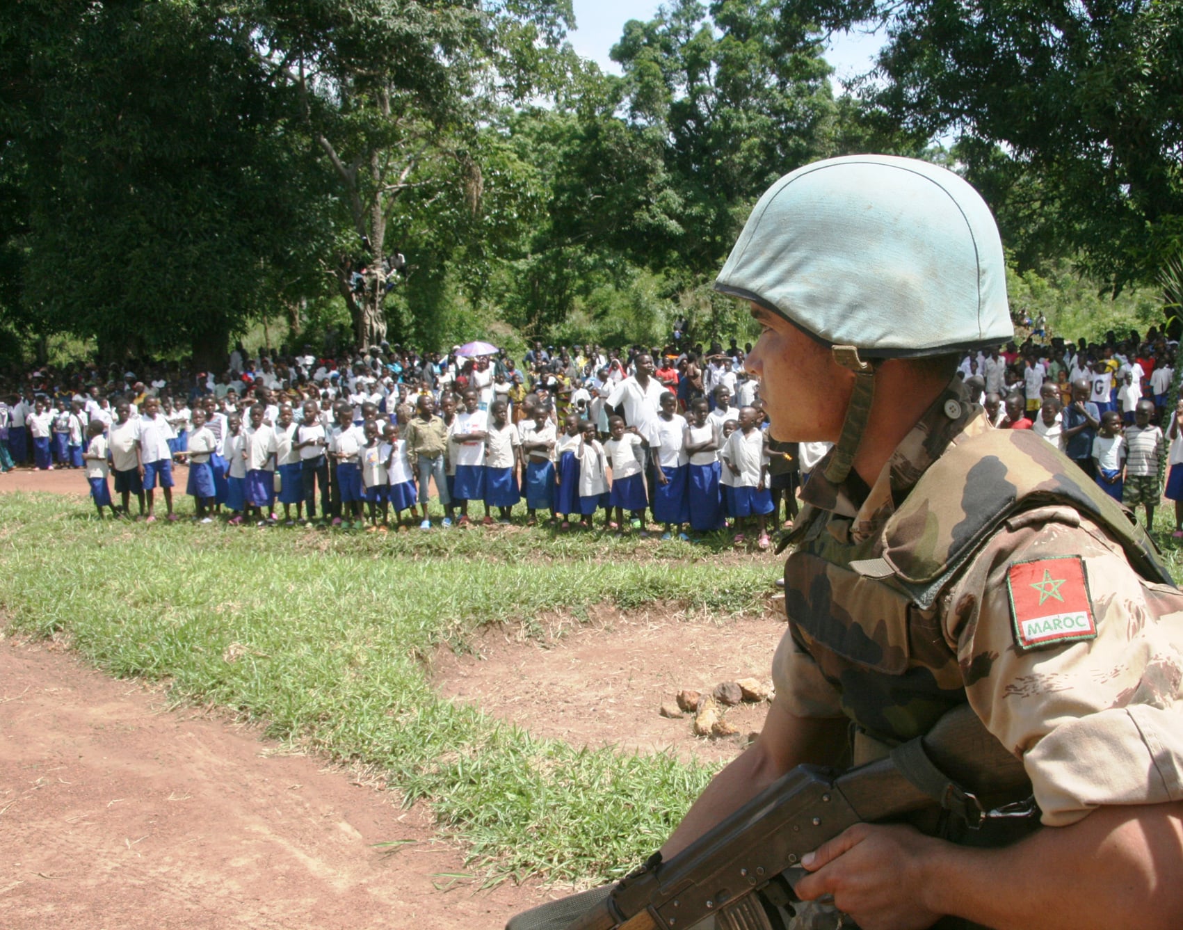 Soldiers of the UN peacekeeping mission in the Democratic Republic of ...