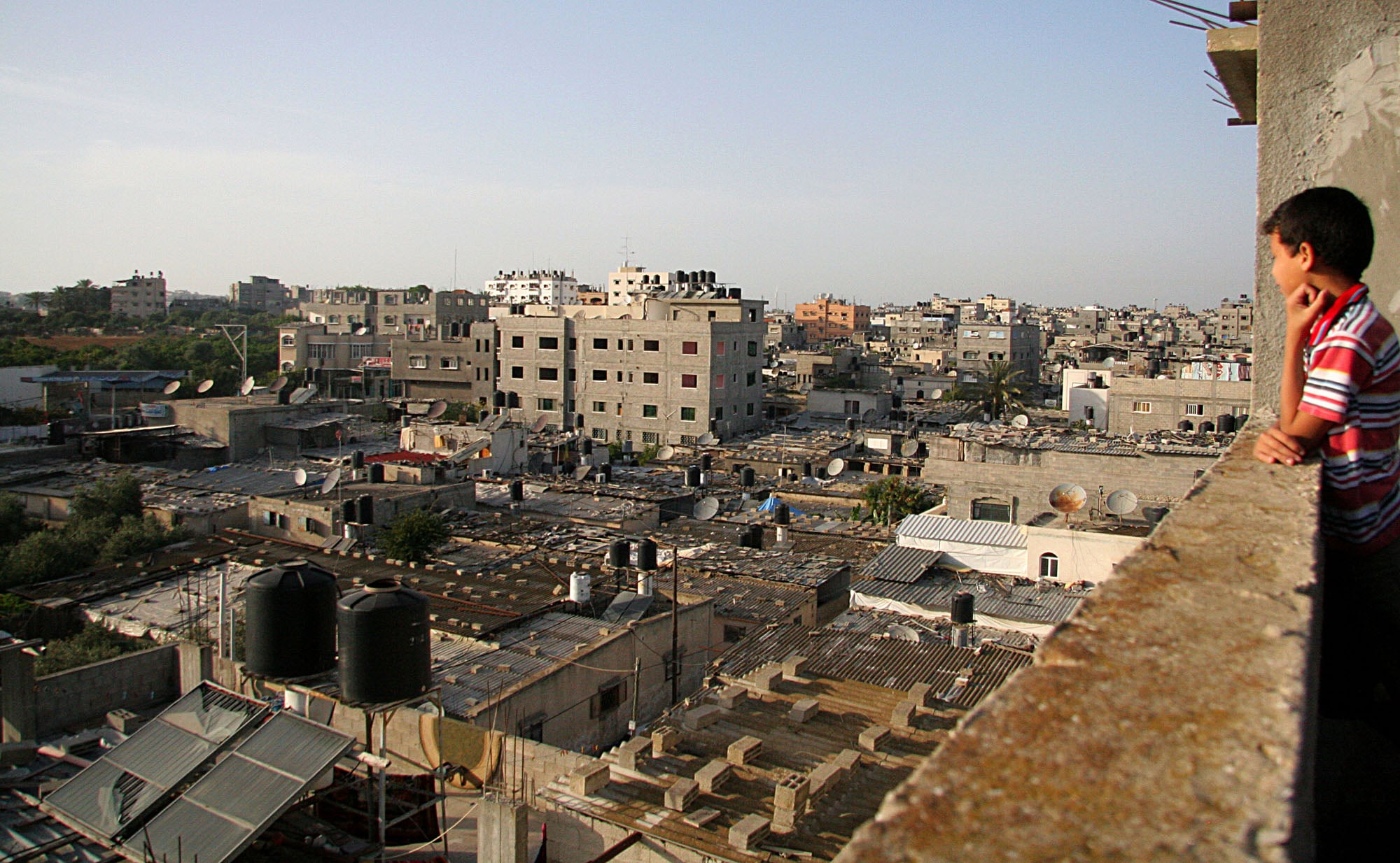 A view of Jabalia refugee camp. Jabalia is the largest of the Gaza ...