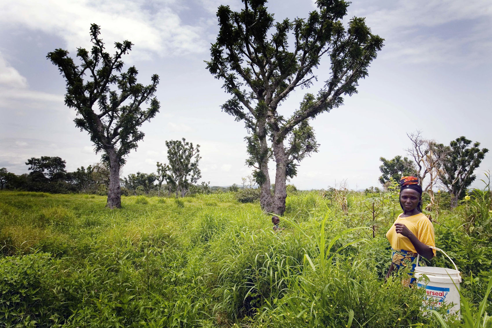 Mary Muntari walks to a stream to collect water in Kachia, Kaduna State ...