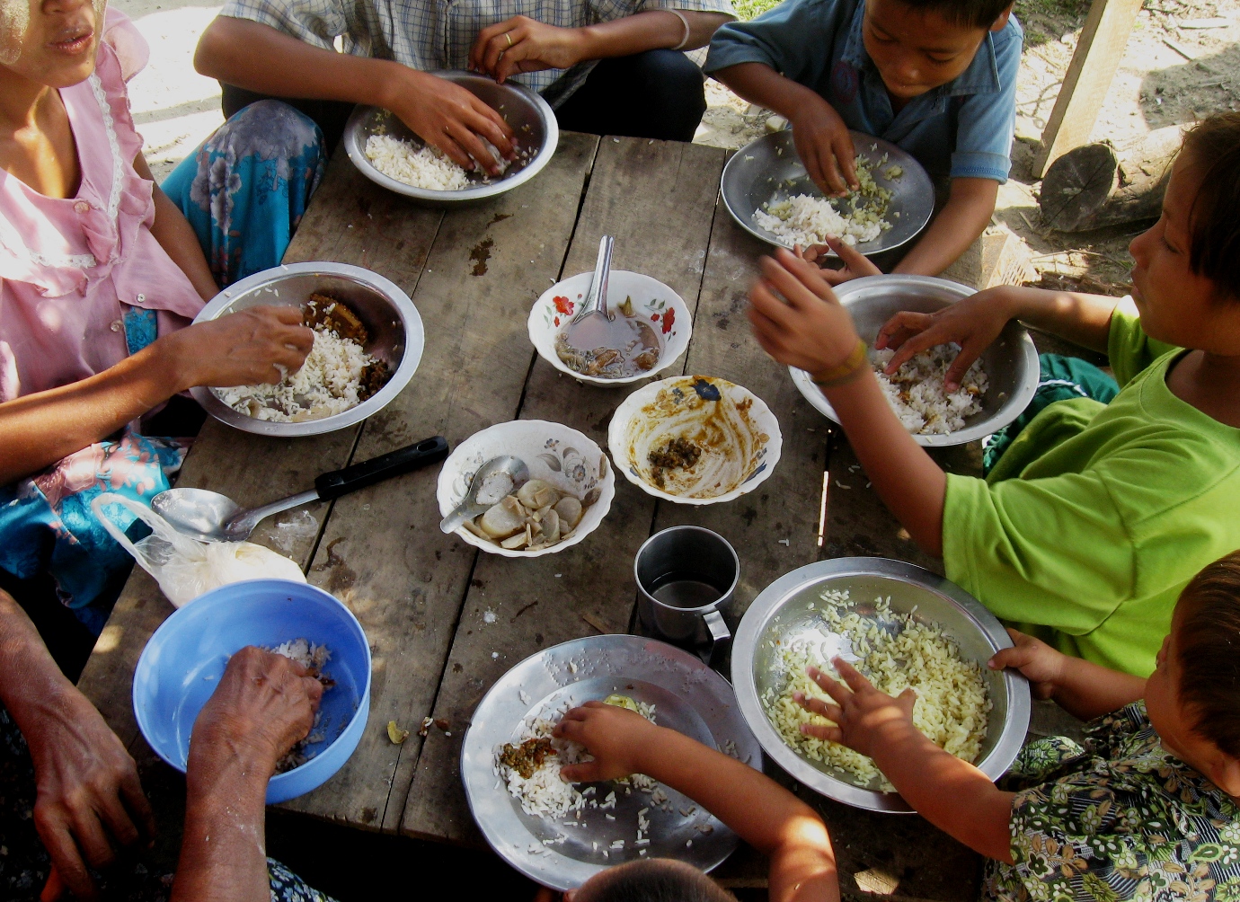 In the wake of Cyclone Giri, many families like this one are dependent ...