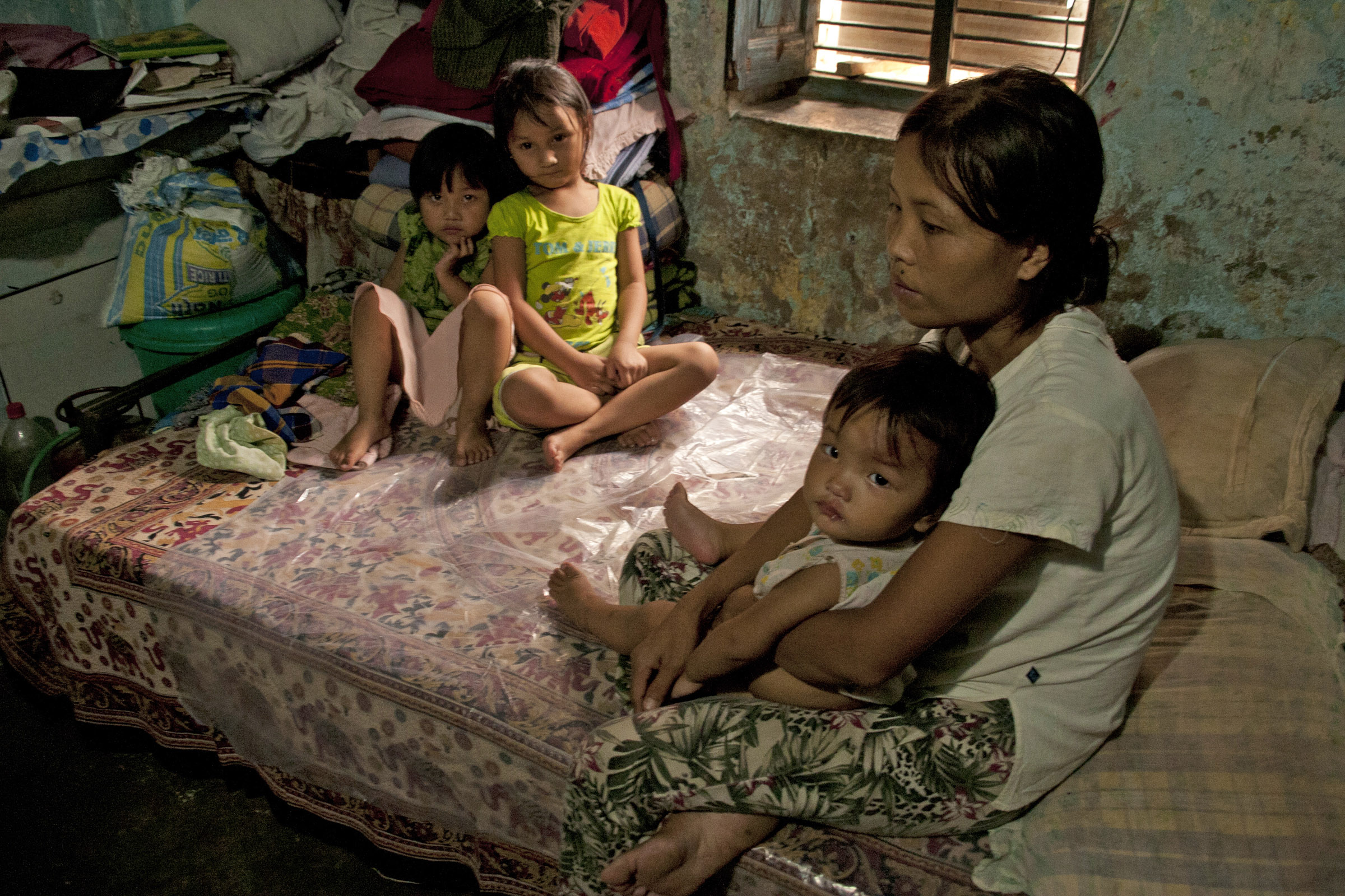 A Chin family in New Delhi. There are less than 10,000 Chin refugees ...