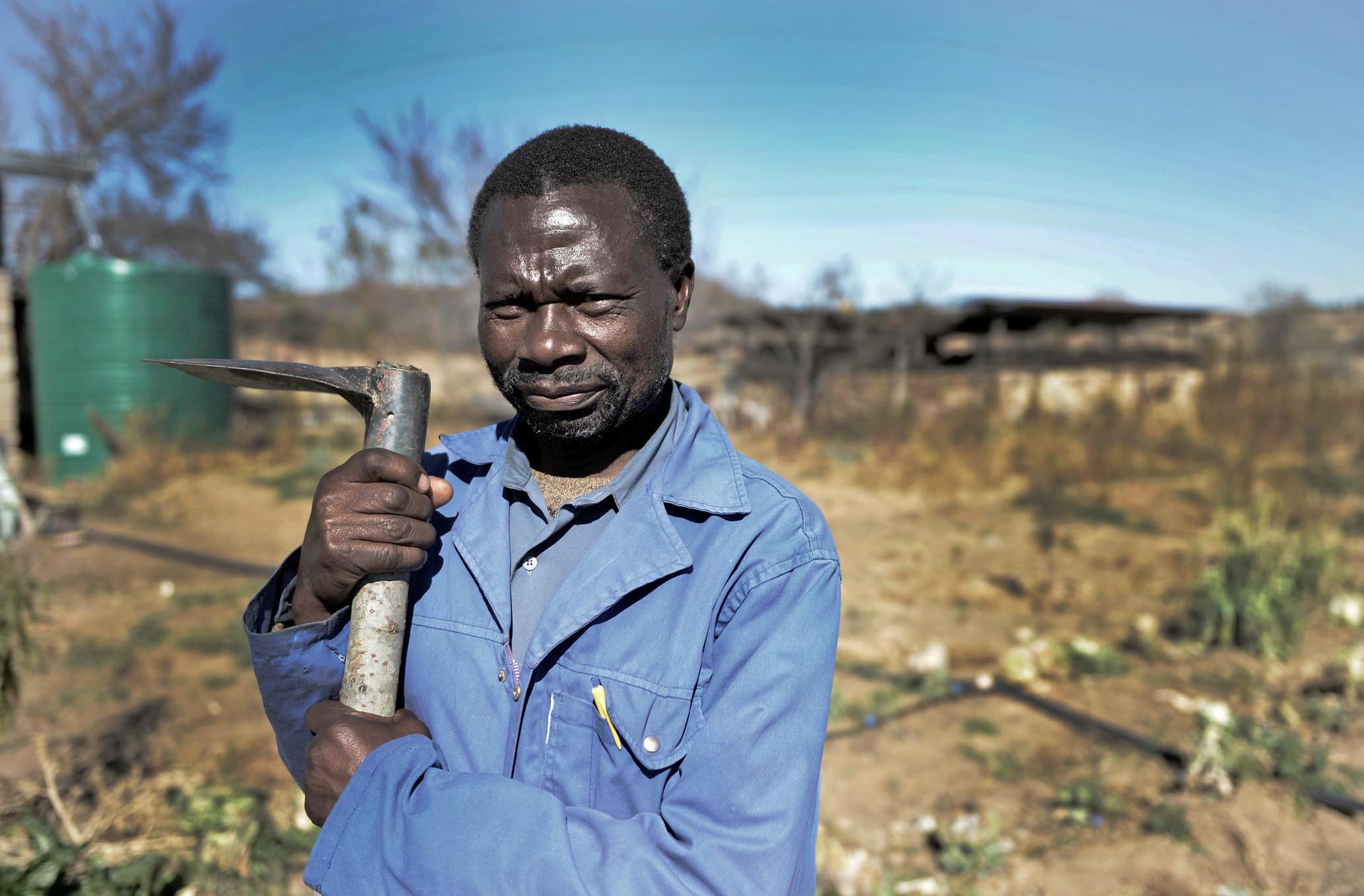 Moorosi Nchejana is one of 40 farmers in the village of Mabalane in ...