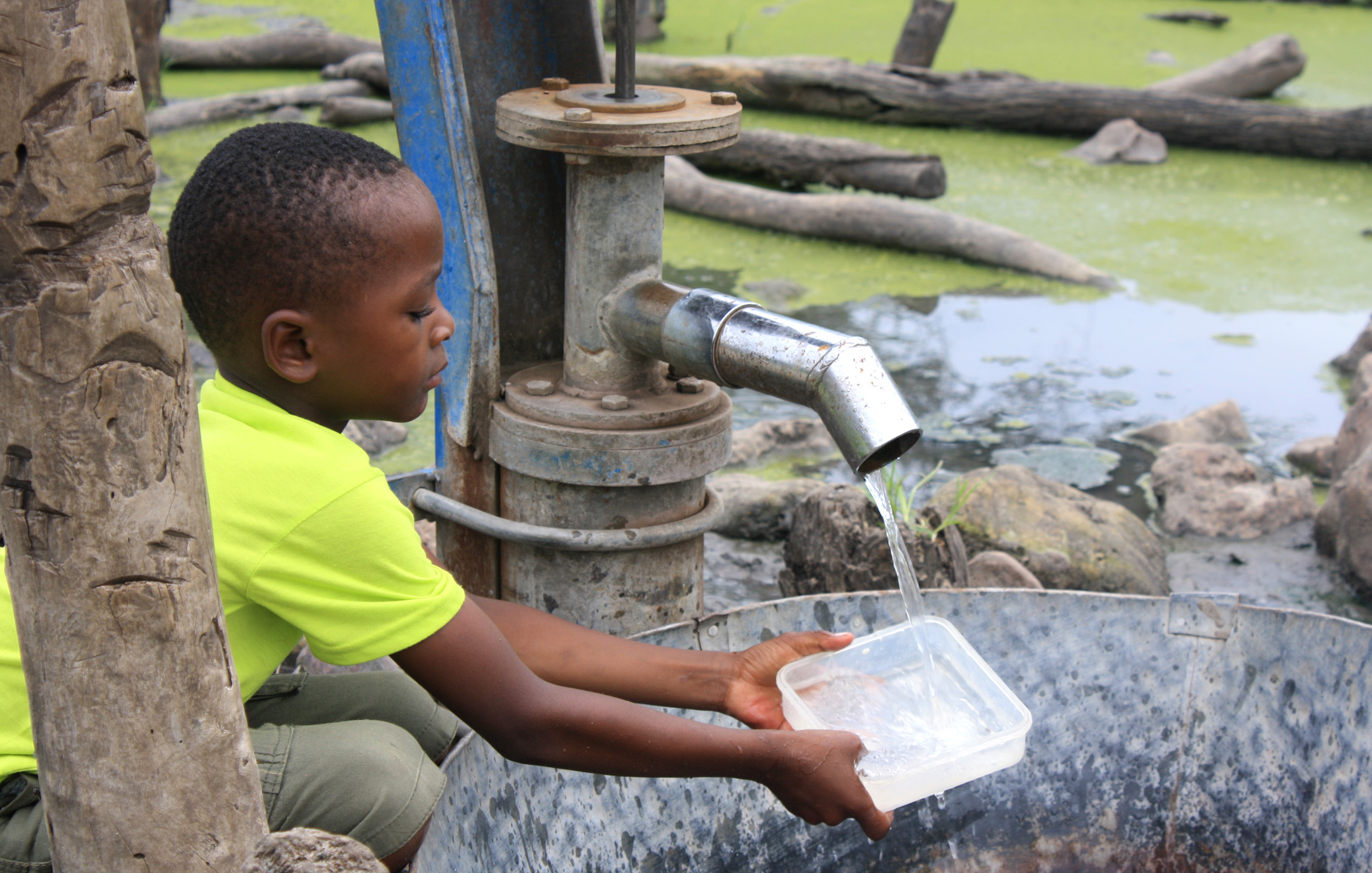 Access to clean drinking water is still a problem in Zimbabwe. A water ...