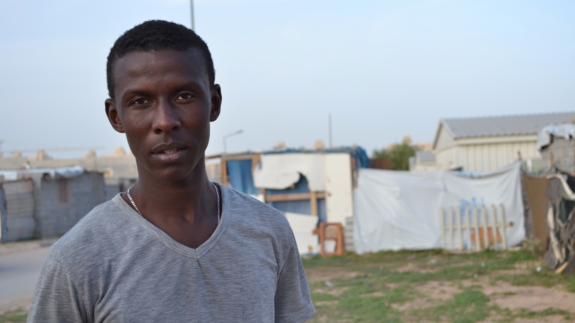 Ramadan Jamal Mohamed is a Tawergha IDP living near the airport in ...