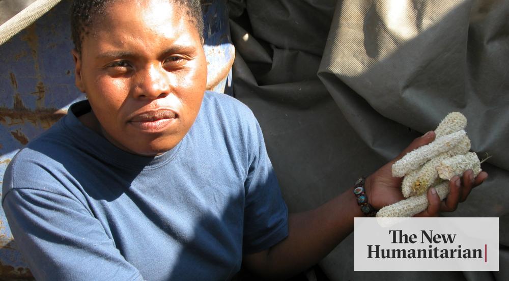 Mathabang Letsoara, "We have less than half a sack of maize to live on"